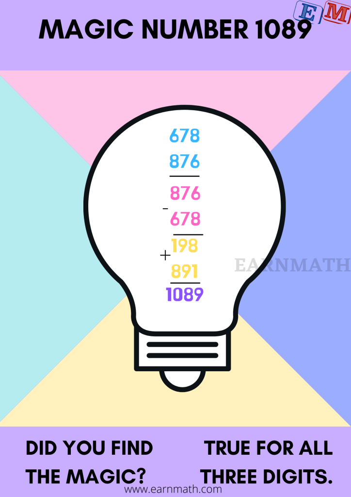 The magic number 1089 - www.earnmath.com